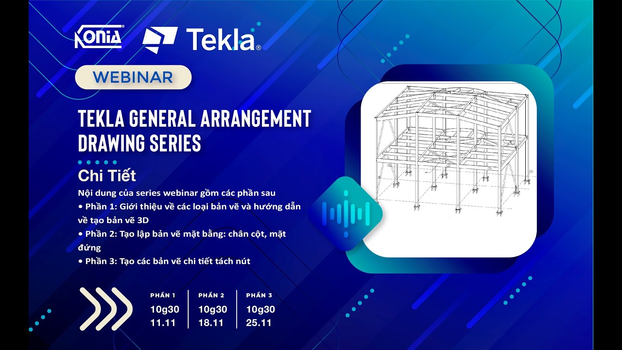 Tekla Webinar | GA Drawing series (Demo) - YouTube