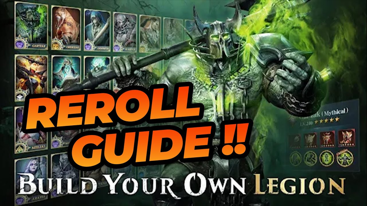 F2P REROLL FOR THE BEST HEROES !! EVER LEGION - YouTube