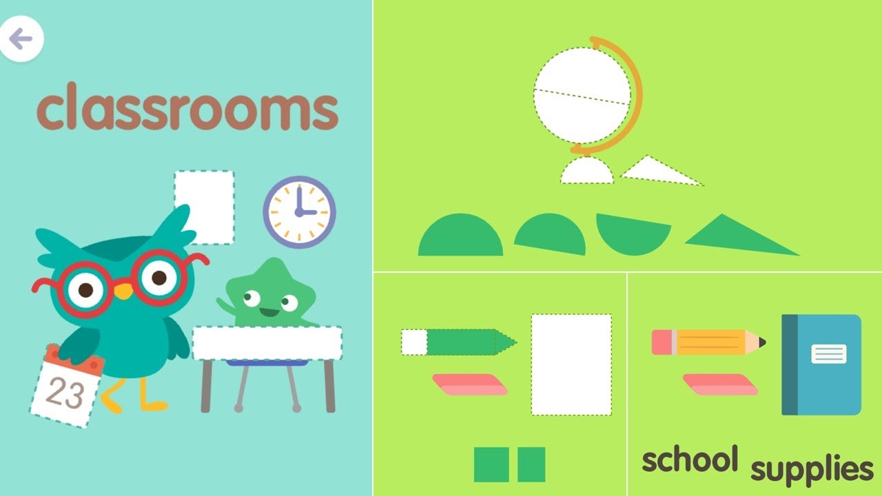 Sago mini school | sago mini classroom | learning shapes - YouTube