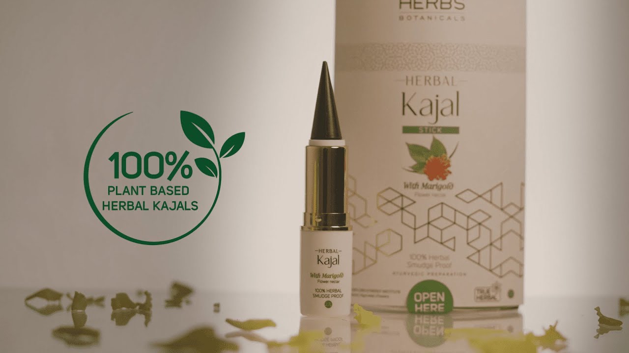 Farmherbs Botanicals 100% Plant based Herbal Kajal Stick for Adults ...