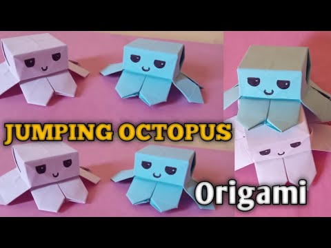 ORIGAMI JUMPING PAPER OCTOPUS || ORIGAMI TOY FOR CHILDREN || BEST ...