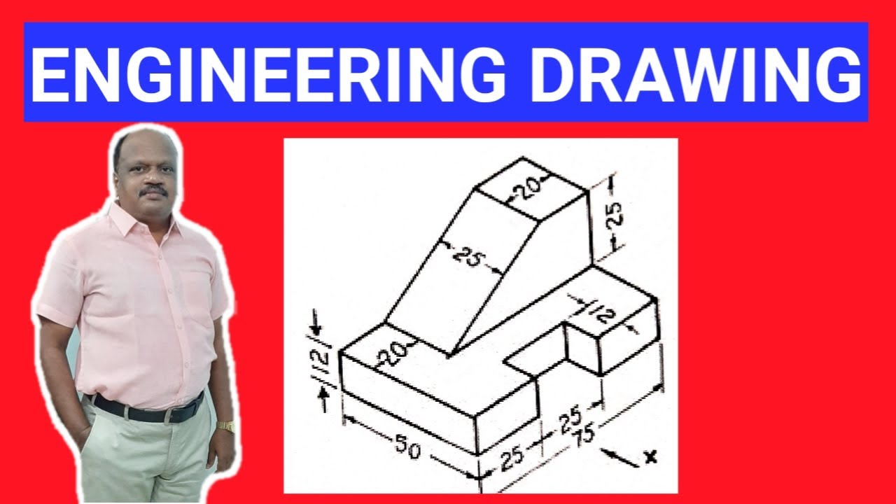 ENGINEERING DRAWING | ORTHOGRAPHIC PROJECTIONS | THIRD ANGLE ...