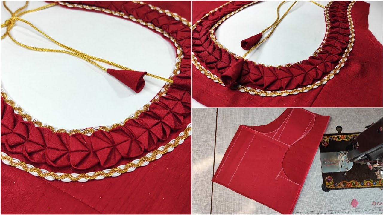 Latest Pettern Blouse Back Neck Designs And New Design Matka Neck ...