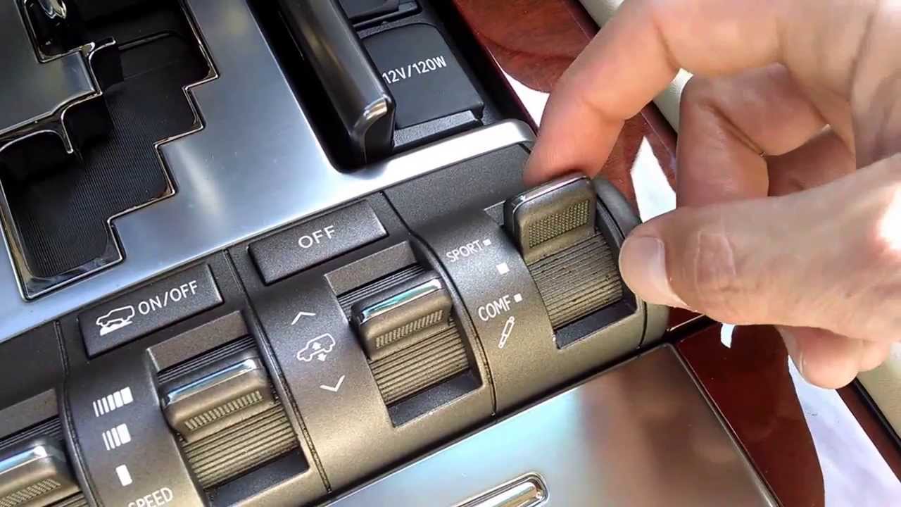 Lexus LX570 Adaptive Variable Suspension - Explained/Demo - YouTube