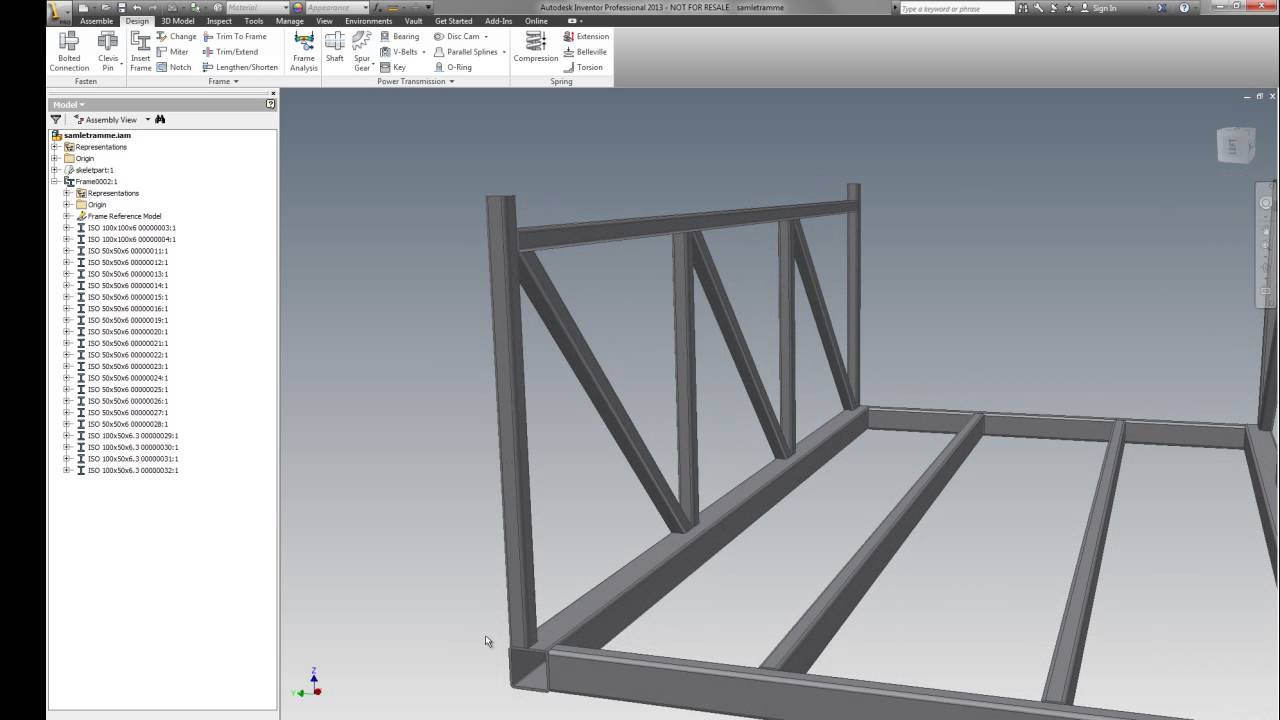 Inventor Frame & Welding 2-9 - CJJ - YouTube