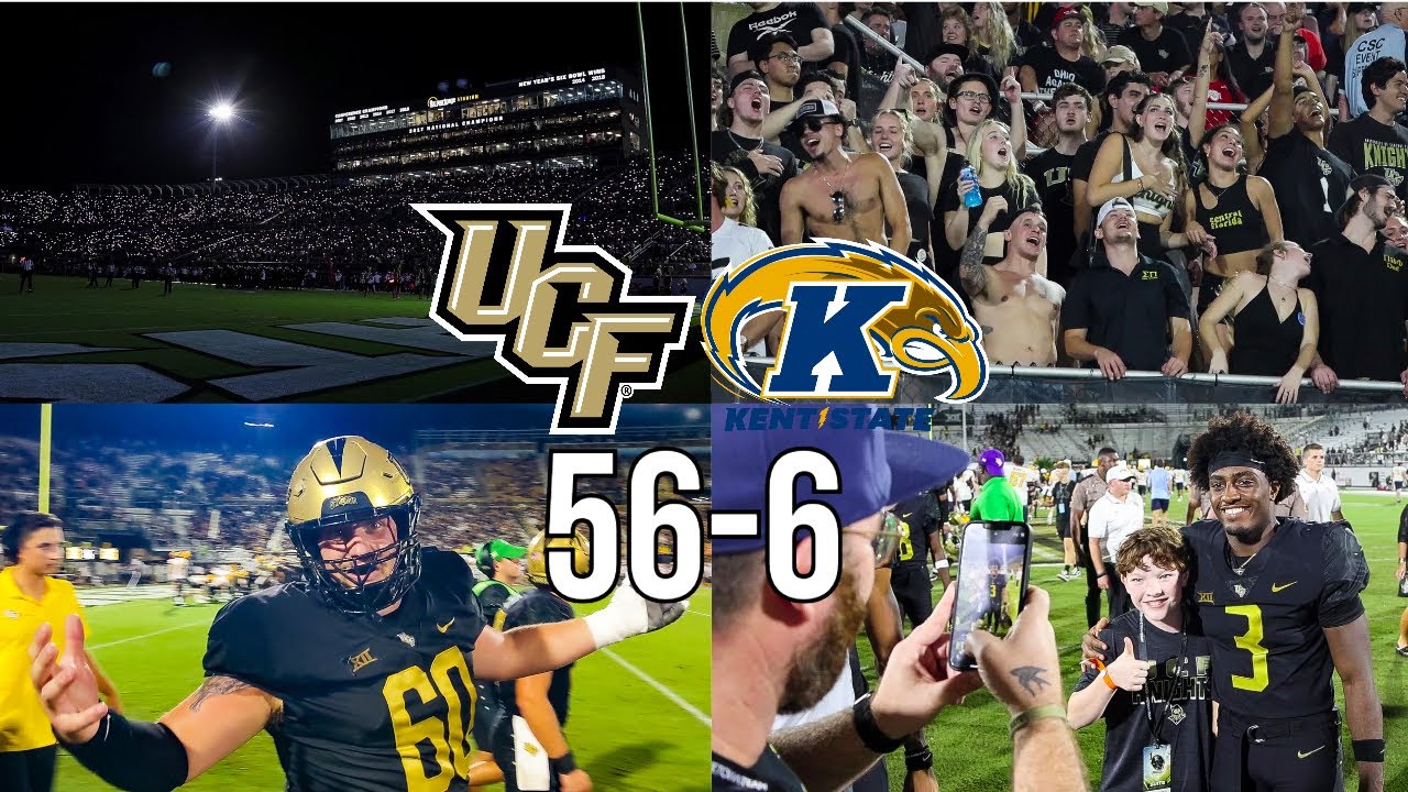 UCF Football: Sights & Sounds from the 56-6 win vs. Kent State ⚔️🏈 ...