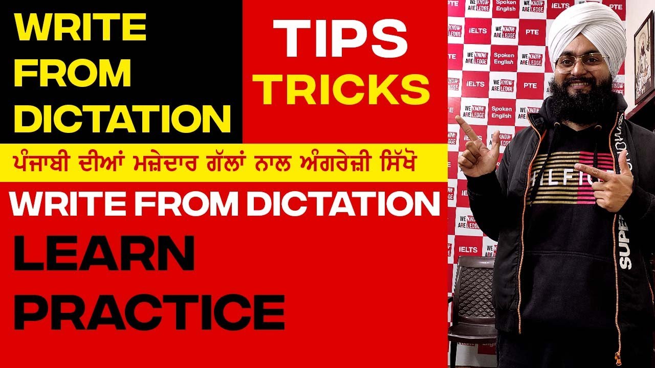 Write From Dictation | PTE | Tips n Tricks New Video We R Knowledge ...