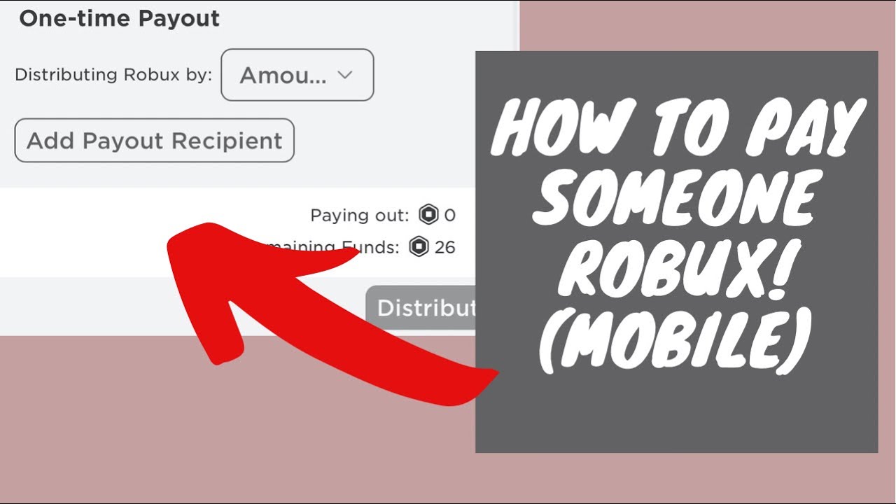 How to Send People ROBUX!(2021 Mobile) - YouTube