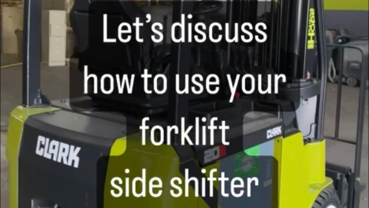How to use a forklift side shifter #forklift #forkliftsafety # ...