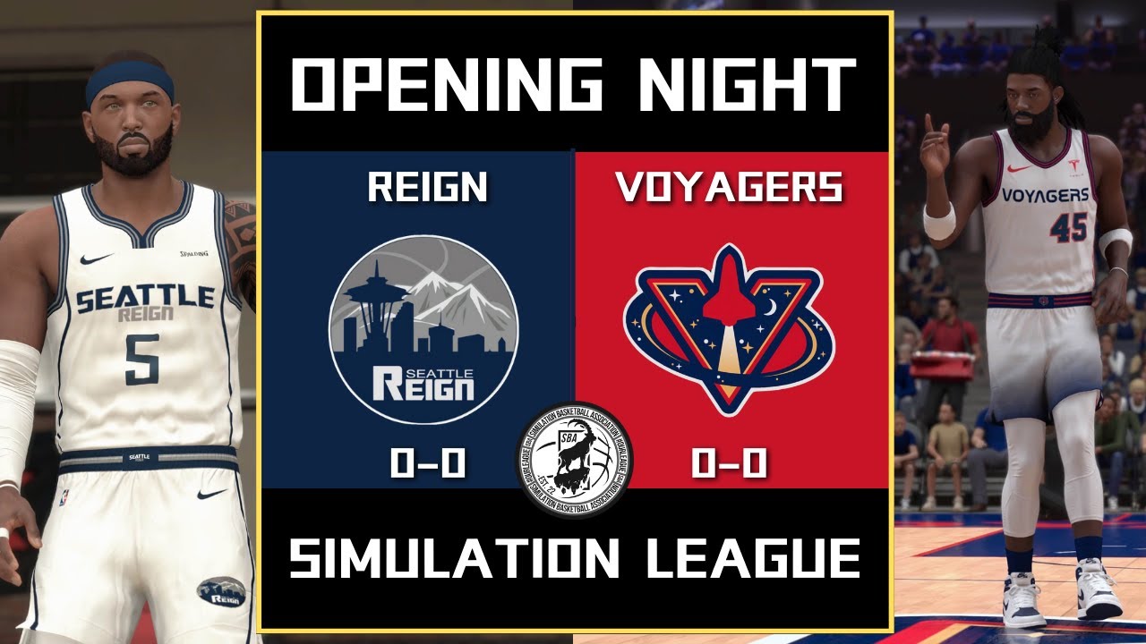 Simulation Basketball Association | Seattle Reign vs Houston Voyagers ...
