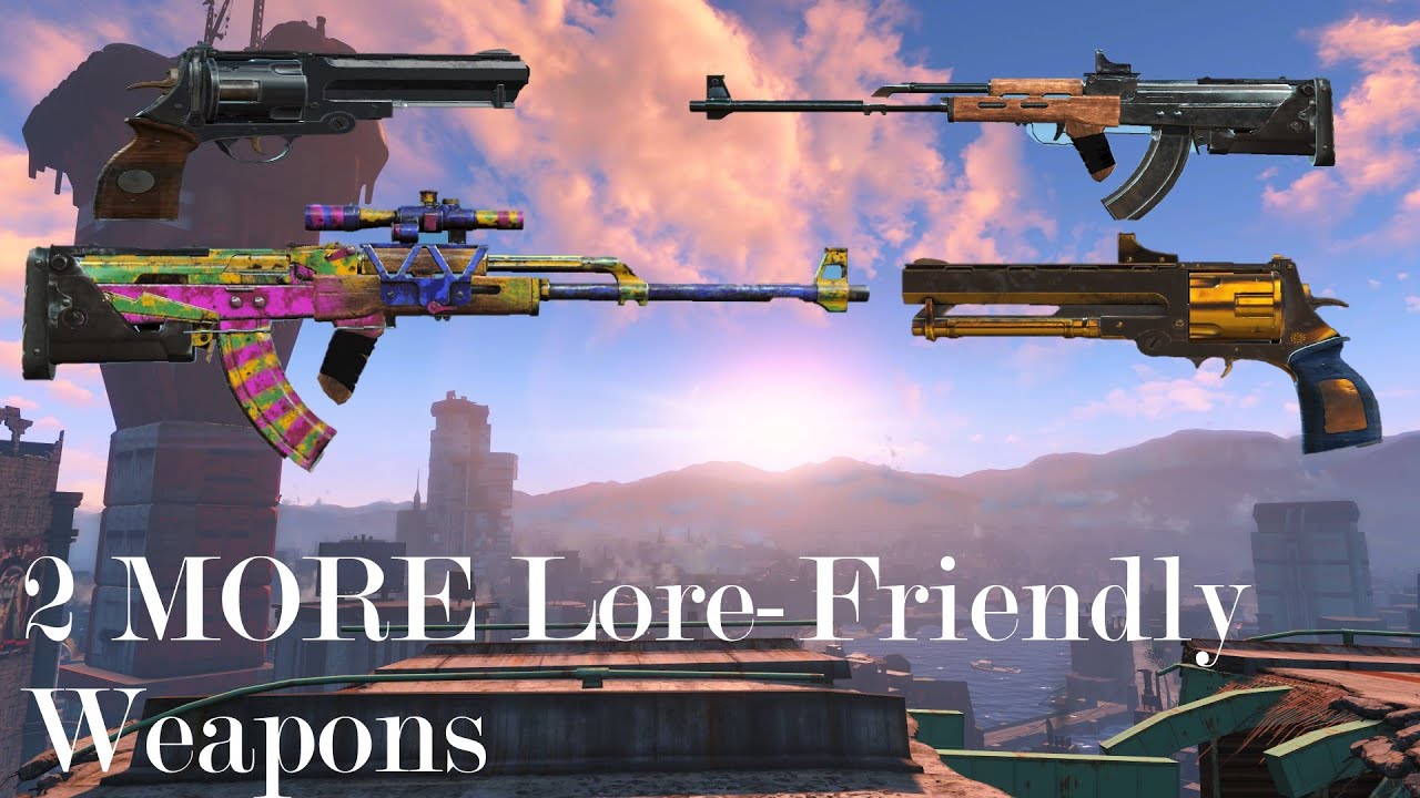 2 More Lore Friendly Weapon Mods - Fallout 4 Mods (Handmade Bullpup ...