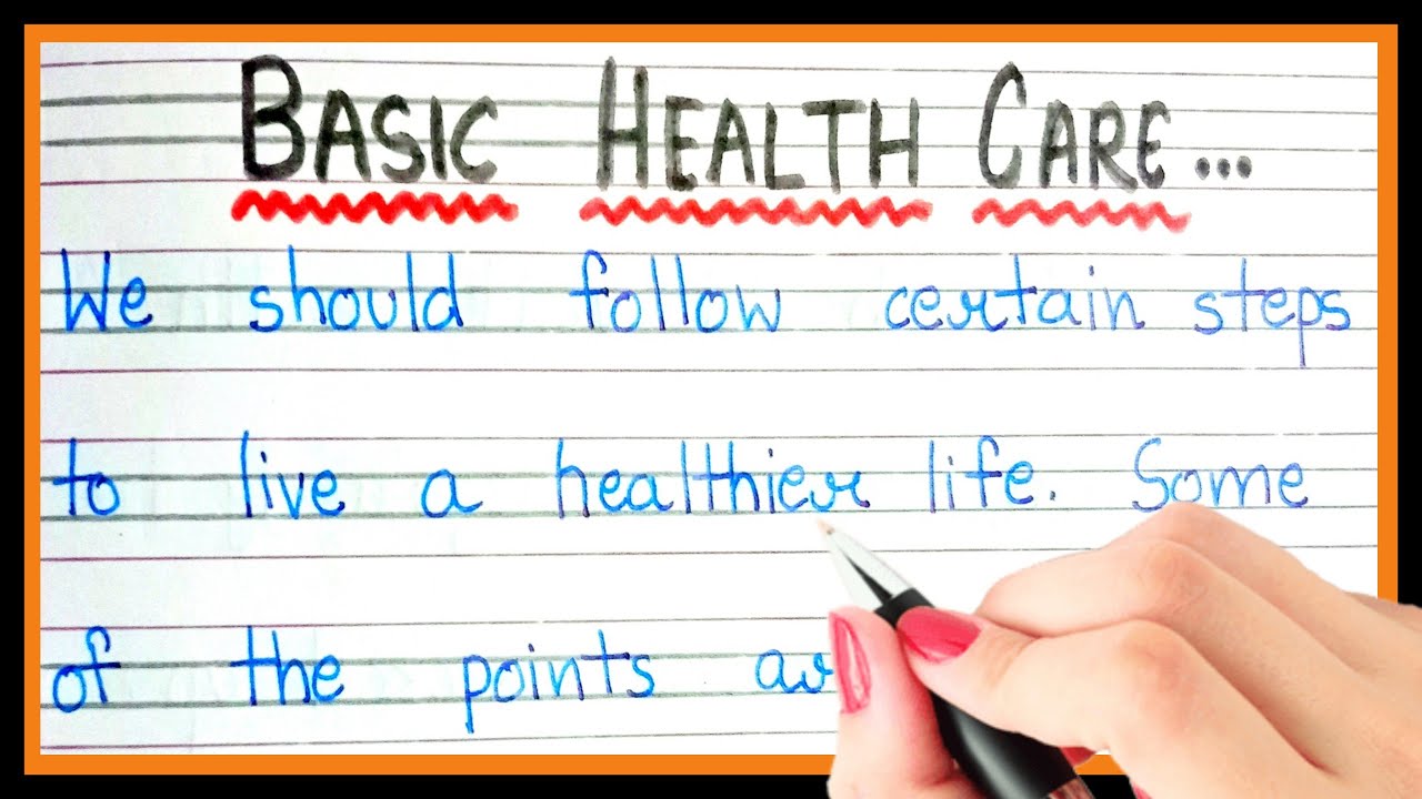 Short note on basic health care | Essay on basic health care - YouTube