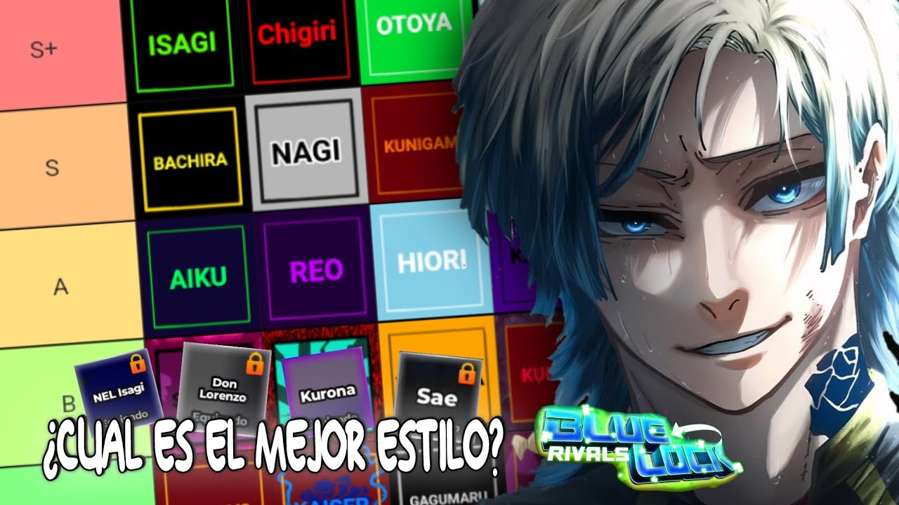Tier List sobre los MEJORES ESTILOS de Blue Lock Rivals (Actualizado ...