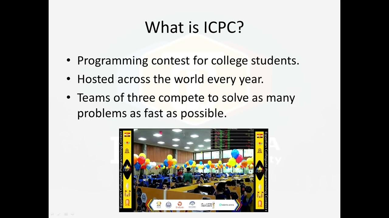 Tanta ICPC Community Training 2023 Opening Session - YouTube