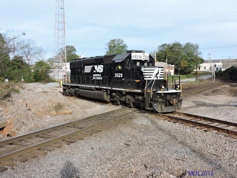 HD: NS 3529 leads NS Train G66 in Newnan, GA - YouTube