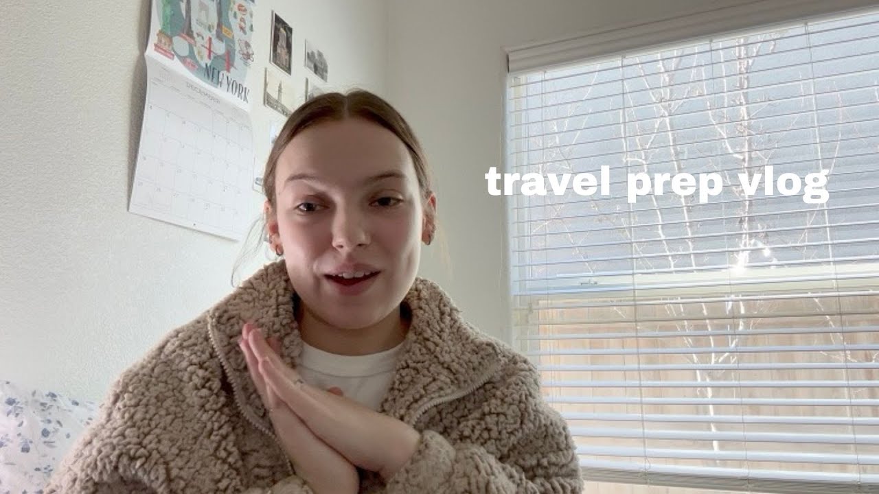 travel prep vlog | cleaning, packing - YouTube