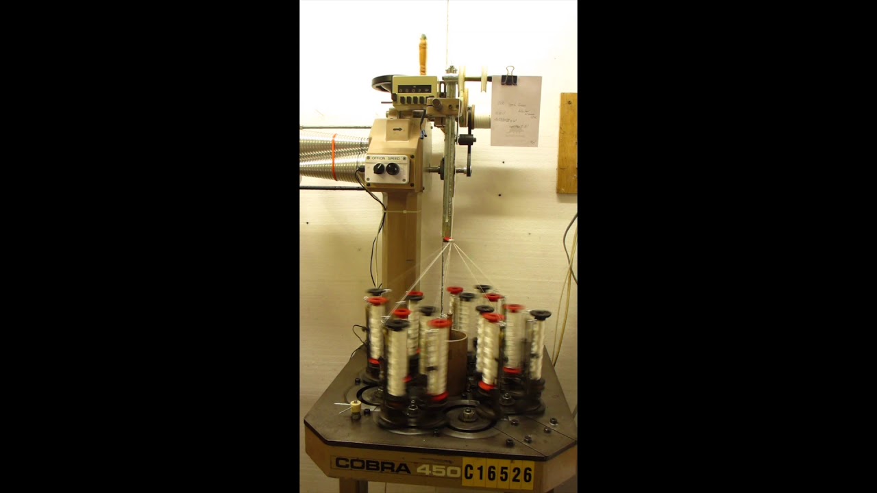 Weaving a silk fly line - YouTube