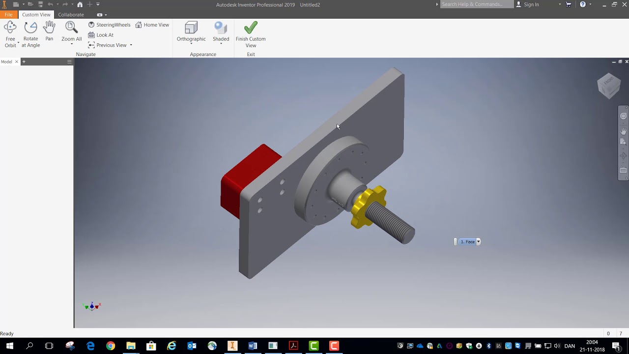 Inventor Test S2014 Part 6 Drawing - YouTube