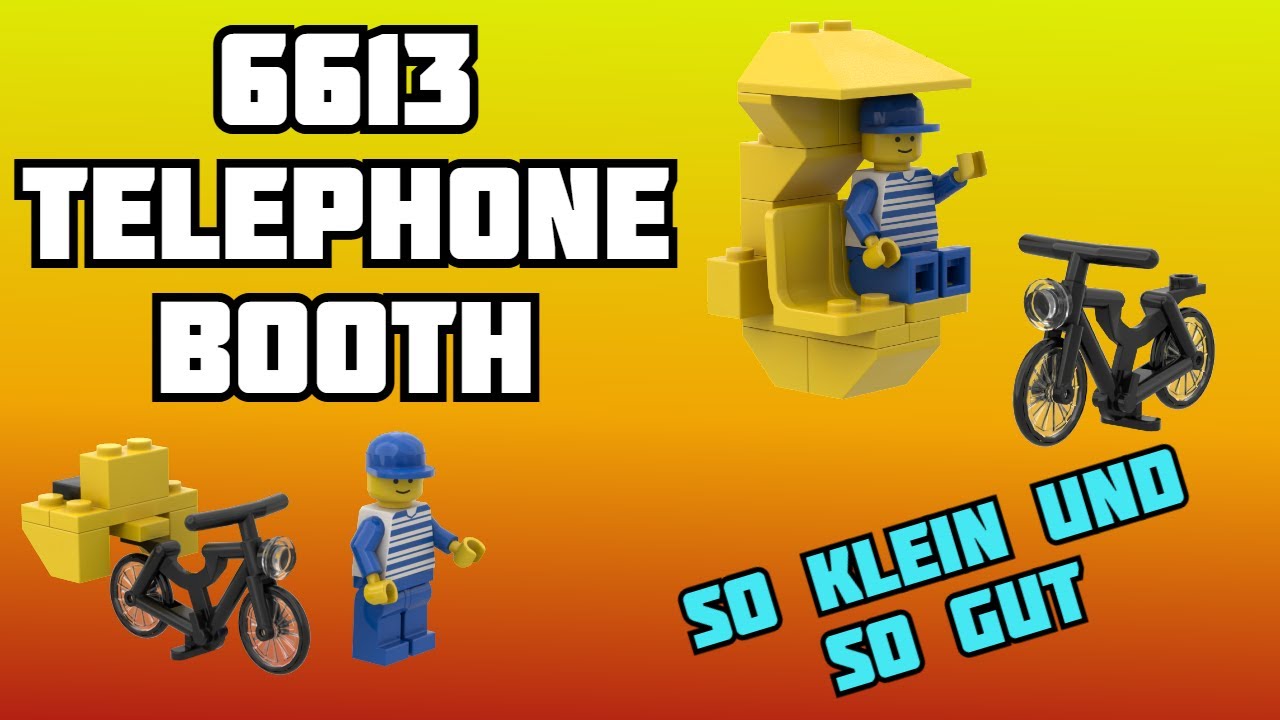 Lego Town - 6613 Telephone Booth - YouTube