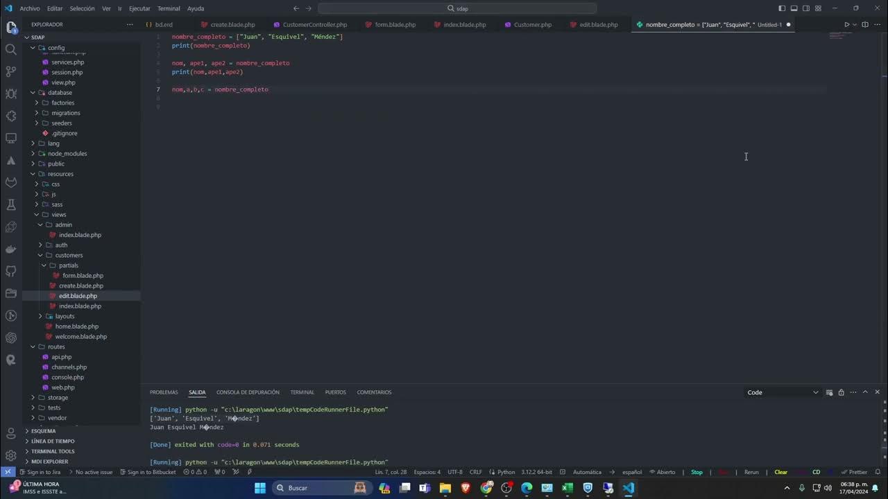 Desestructuración en Python - YouTube