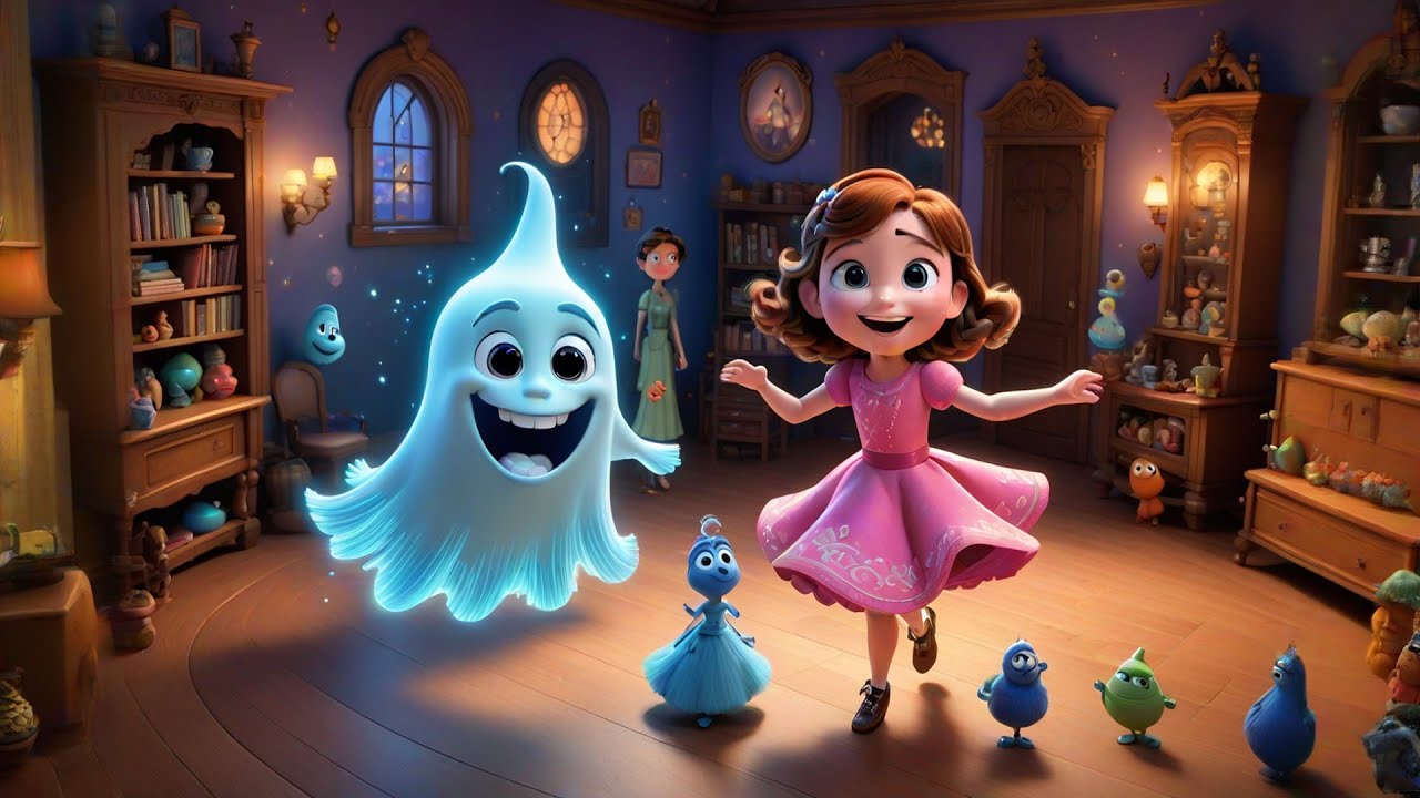 Nine Giggly Ghosts Say Boo Boo Boo | Counting & Fun Halloween Song for ...