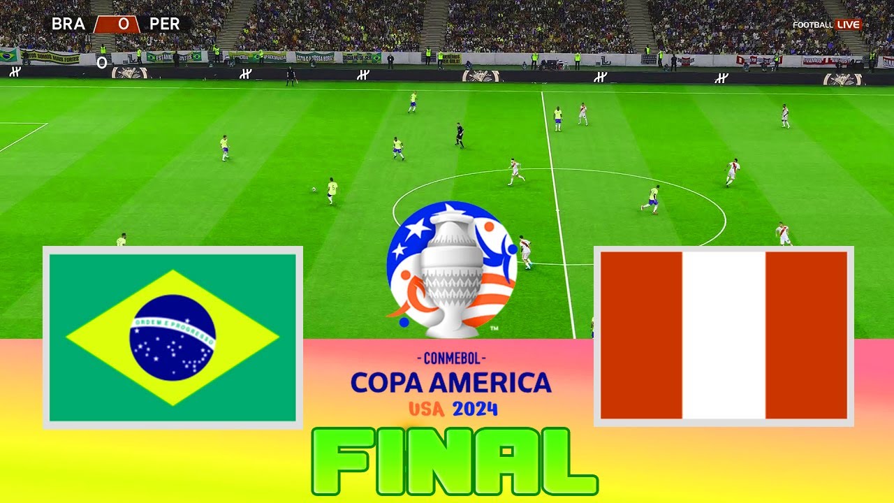 BRAZIL vs PERU - Final Copa America 2024 | Full Match All Goals ...