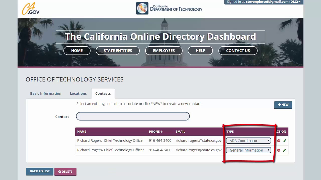 COLD - How to Change and Move Entities in the California Online ...