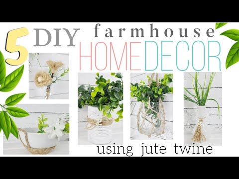 🌿 DIY Home Decor using Jute Twine | Jute Twine Craft Ideas | Twine it ...