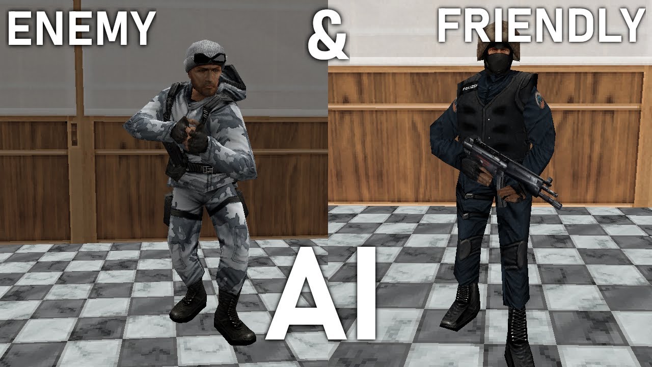Enemy and Friendly AI Tutorial (Condition-Zero Deleted Scenes) - YouTube
