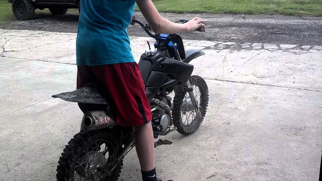 Klx110 mod startup - YouTube