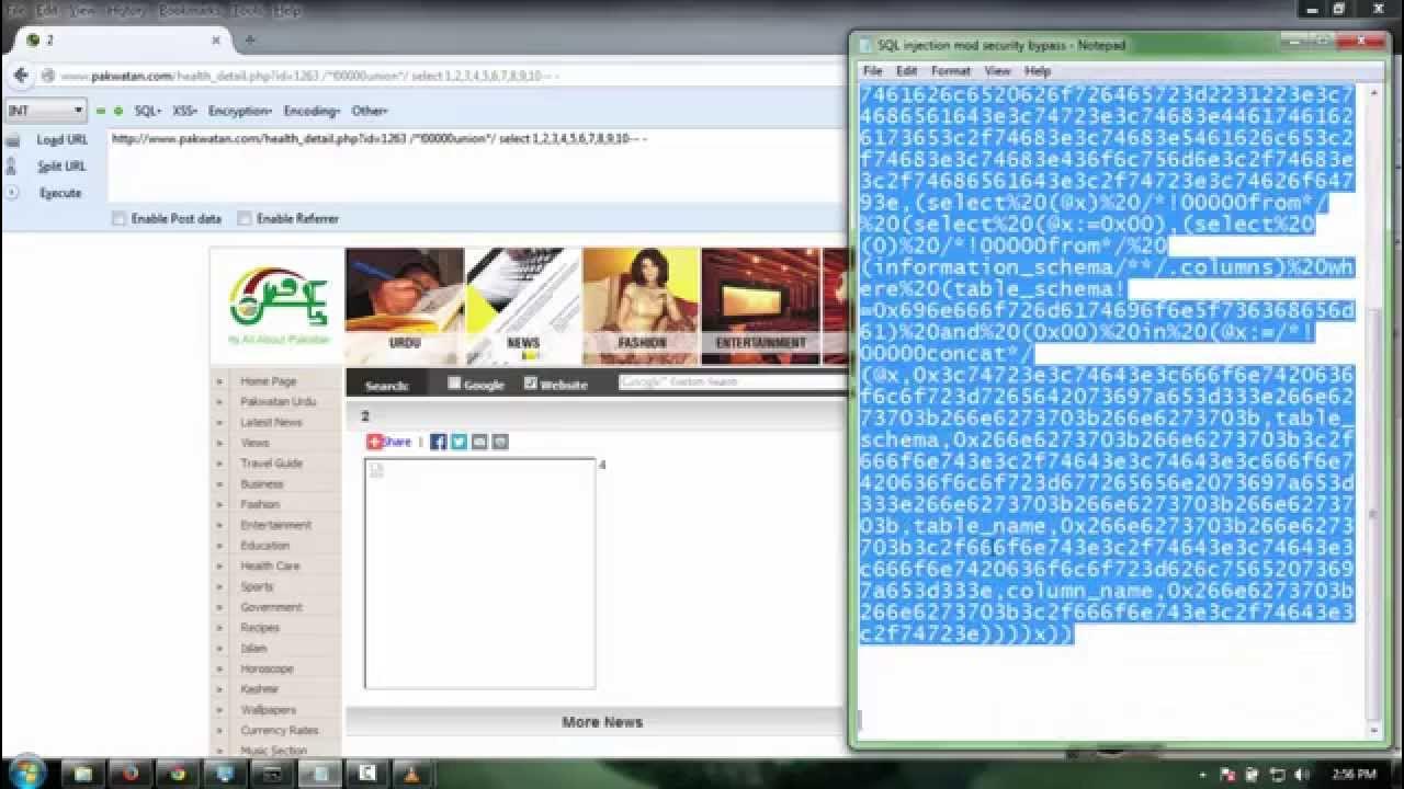 BYPASS MOD SECURITY - SQL INJECTION - YouTube