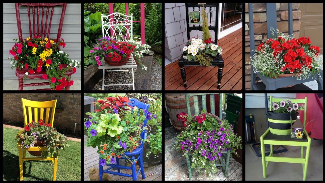 30+ Unique Chair Planter Ideas For Garden Decor | Amazing Planting ...