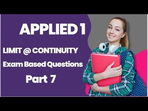 Applied Mathematics 1: Evaluating Limits by Factoring - Part 7 - YouTube