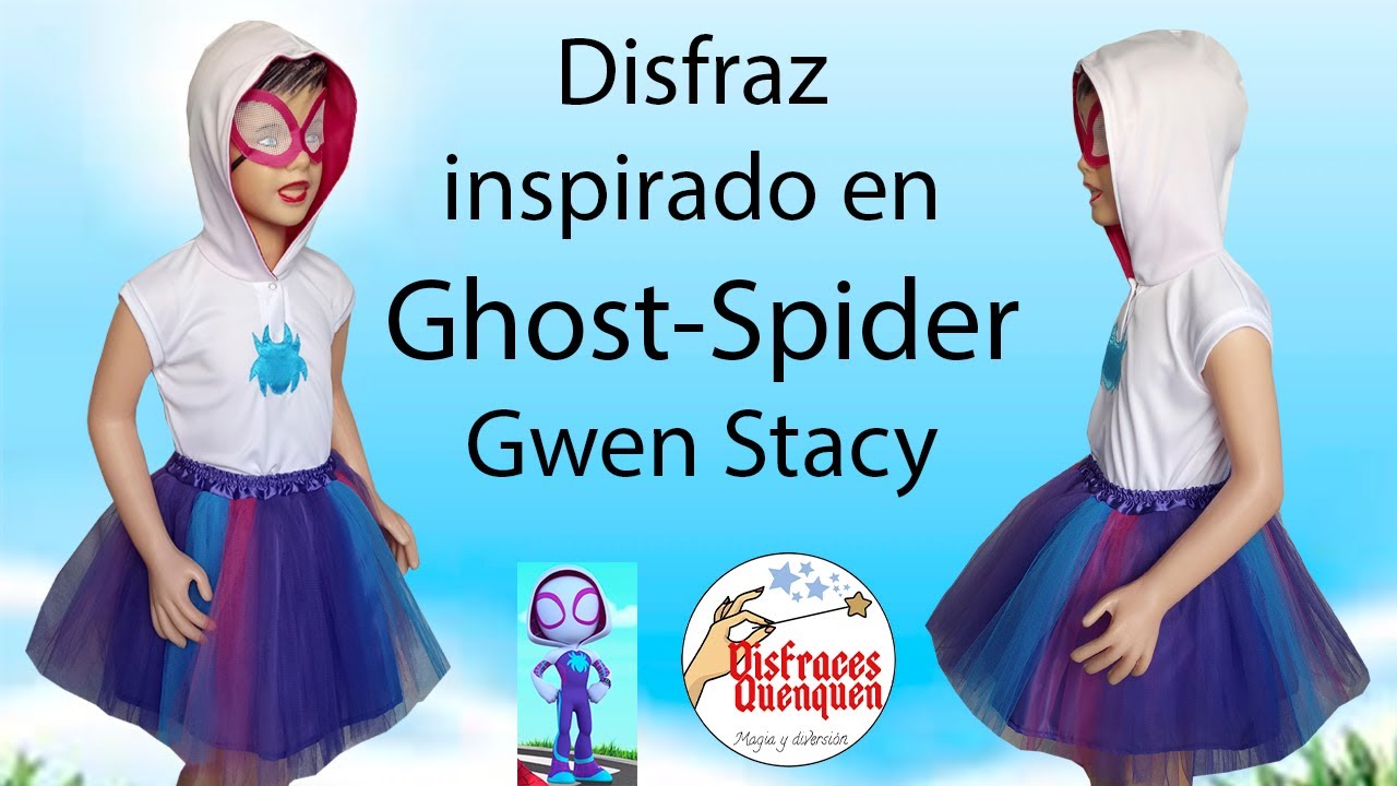 DIY. Disfraz de Ghost-Spider🕷 Disfraz Gwen Stacy de Spidey y sus ...