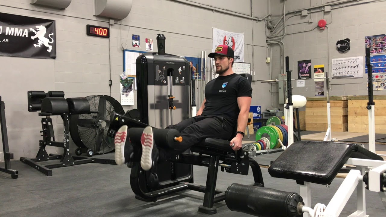 Seated Knee Extension (Machine) - YouTube