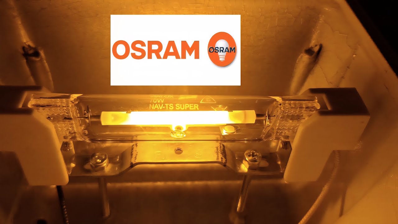 HPS bulb two- edged Rx7s: Osram vialox nav-ts super 4y 70W - YouTube