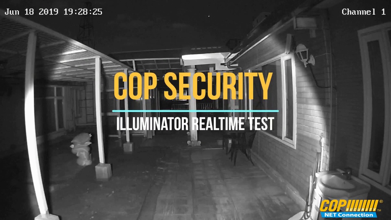 COP SECURITY IR Illuminator Demonstration: See How Effective It Is ...