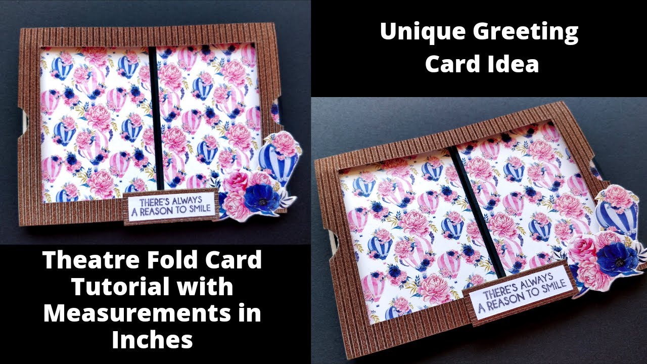 Theatre Fold Card Tutorial with measurements in INCHES|DIY Stage Fold ...