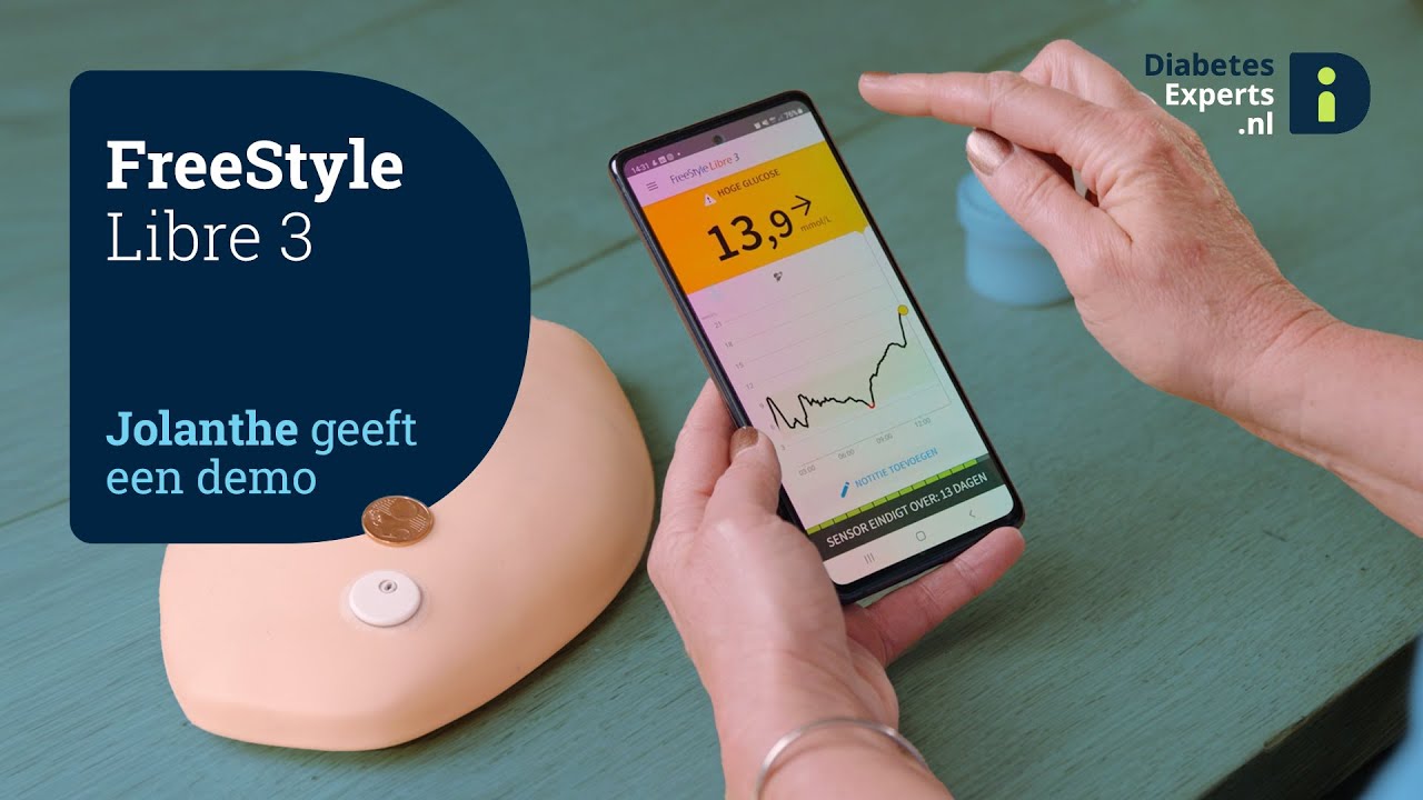 Demo FreeStyle Libre 3 glucosesensor - YouTube
