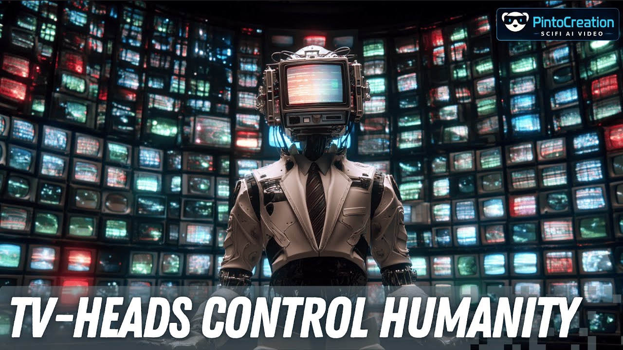 ALIEN TV-HEADS Control Humanity! (AI Short Film by Midjourney & Hailuo ...