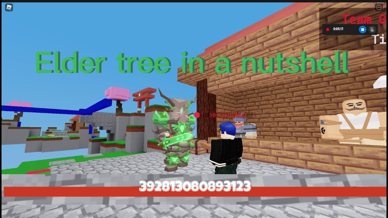 Elder tree in a nutshell in Roblox Bedwars - YouTube