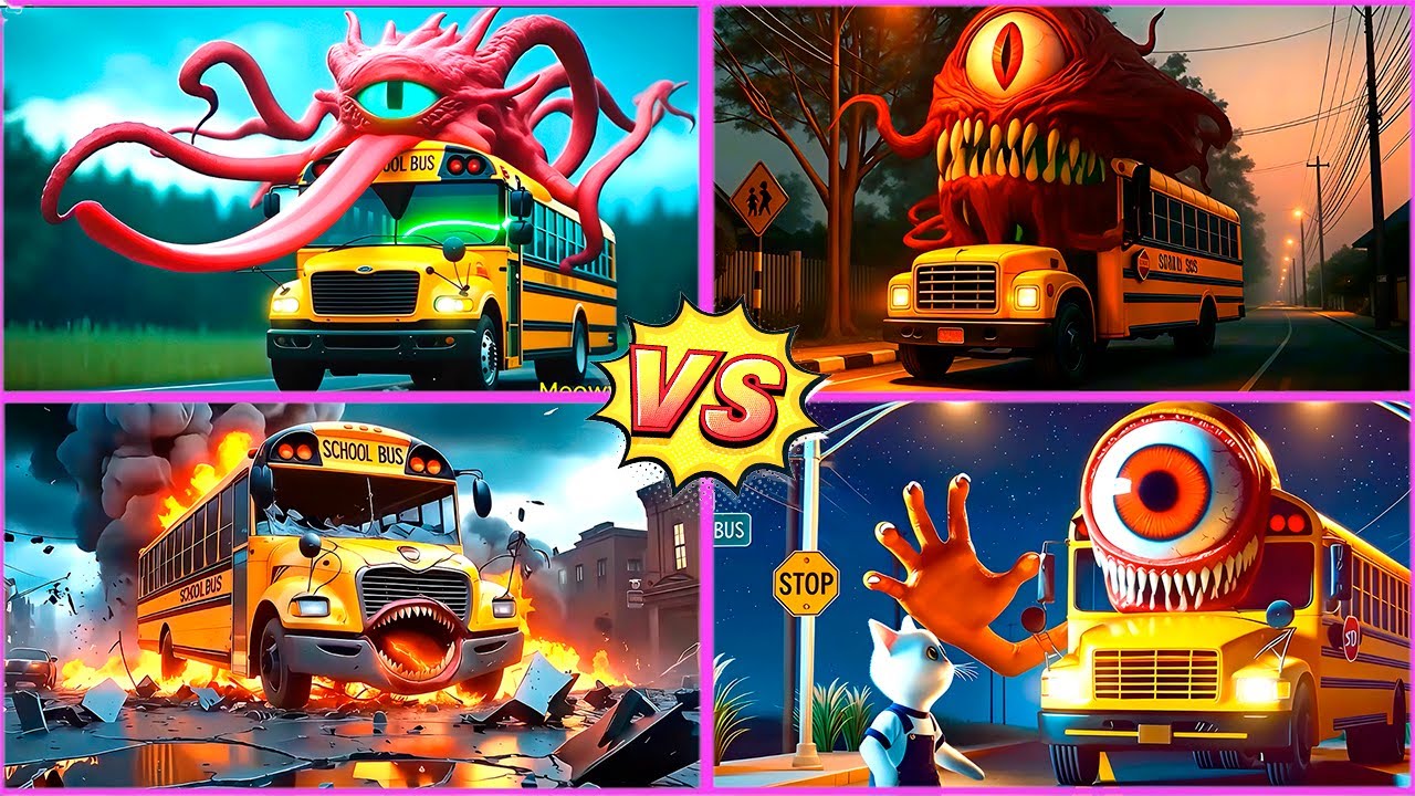 SCHOOL BUS MONSTER EATER - Coffin Dance Song COVER🎶 Tiles Hop EDM Rush ...