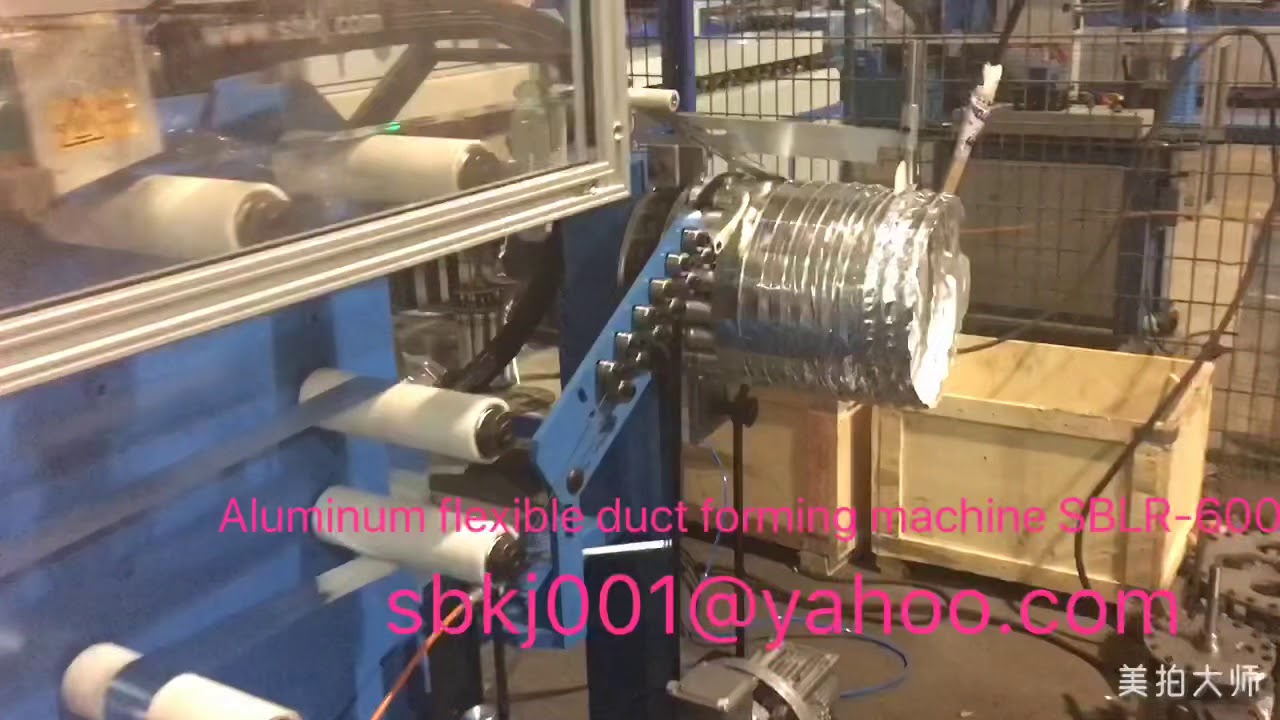 Aluminum flexible duct forming machine. ——SBKJ INC. - YouTube