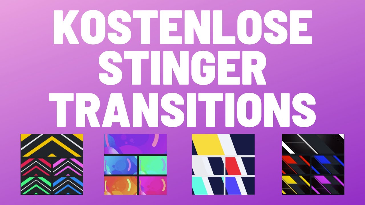 10 Stinger Transitions for FREE I Streamlabs OBS Tutorial 2021 - YouTube