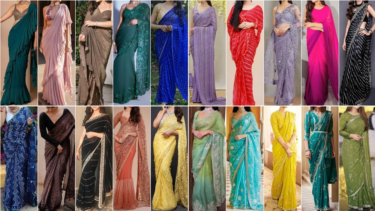 100% Beautiful Saree Design Ideas For Girls 2023 | - YouTube