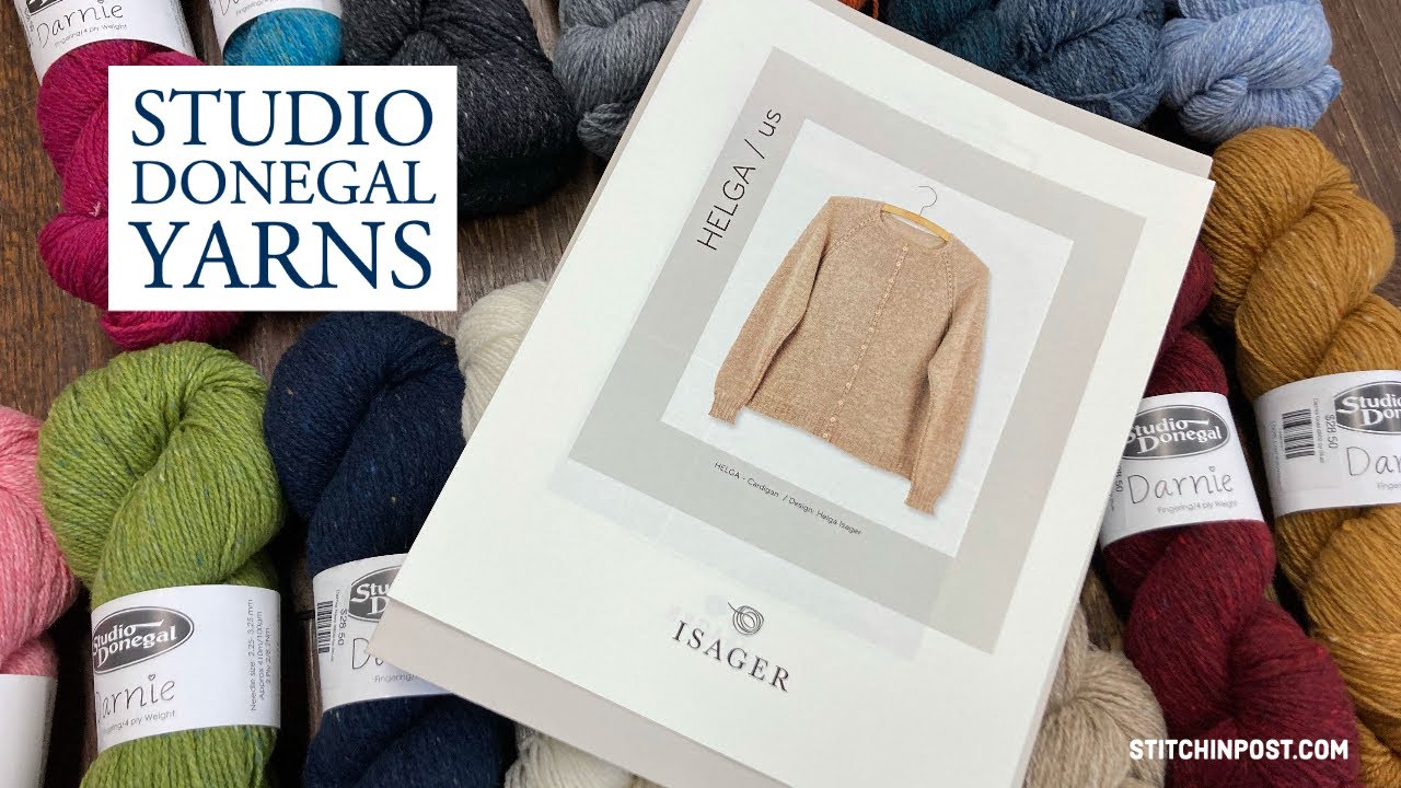 Helga Sweater & Studio Donegal Yarn - Knitting with Nancy - YouTube