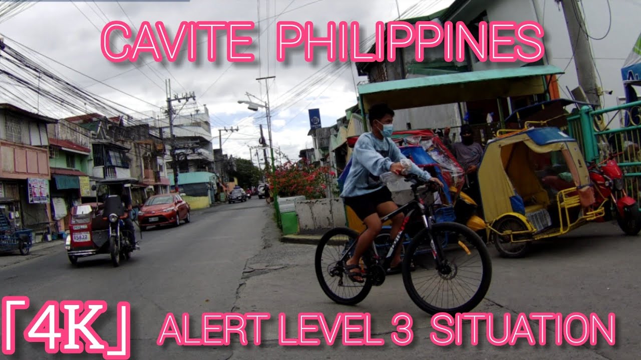 [4K] WALKING TOUR // ALERT LEVEL 3 SITUATION IMUS CAVITE PHILIPPINES ...
