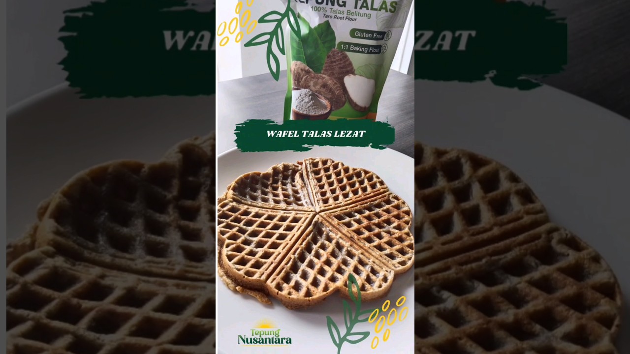 Waffle Talas | GLUTEN FREE | Gampang Banget buatnya.. | Tepung Talas ...