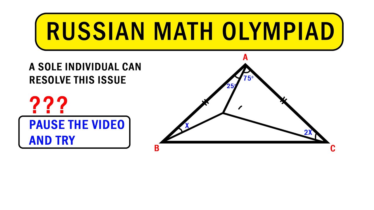 RUSSIAN MATHS OLYMPIAD PROBLEM #olympics #maths # ...
