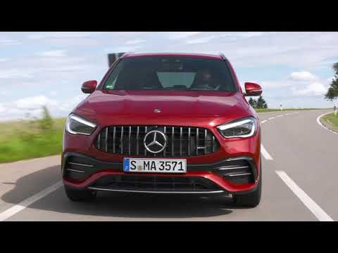 The new Mercedes-AMG GLA 35 4MATIC in Patagonia red Driving Video - YouTube
